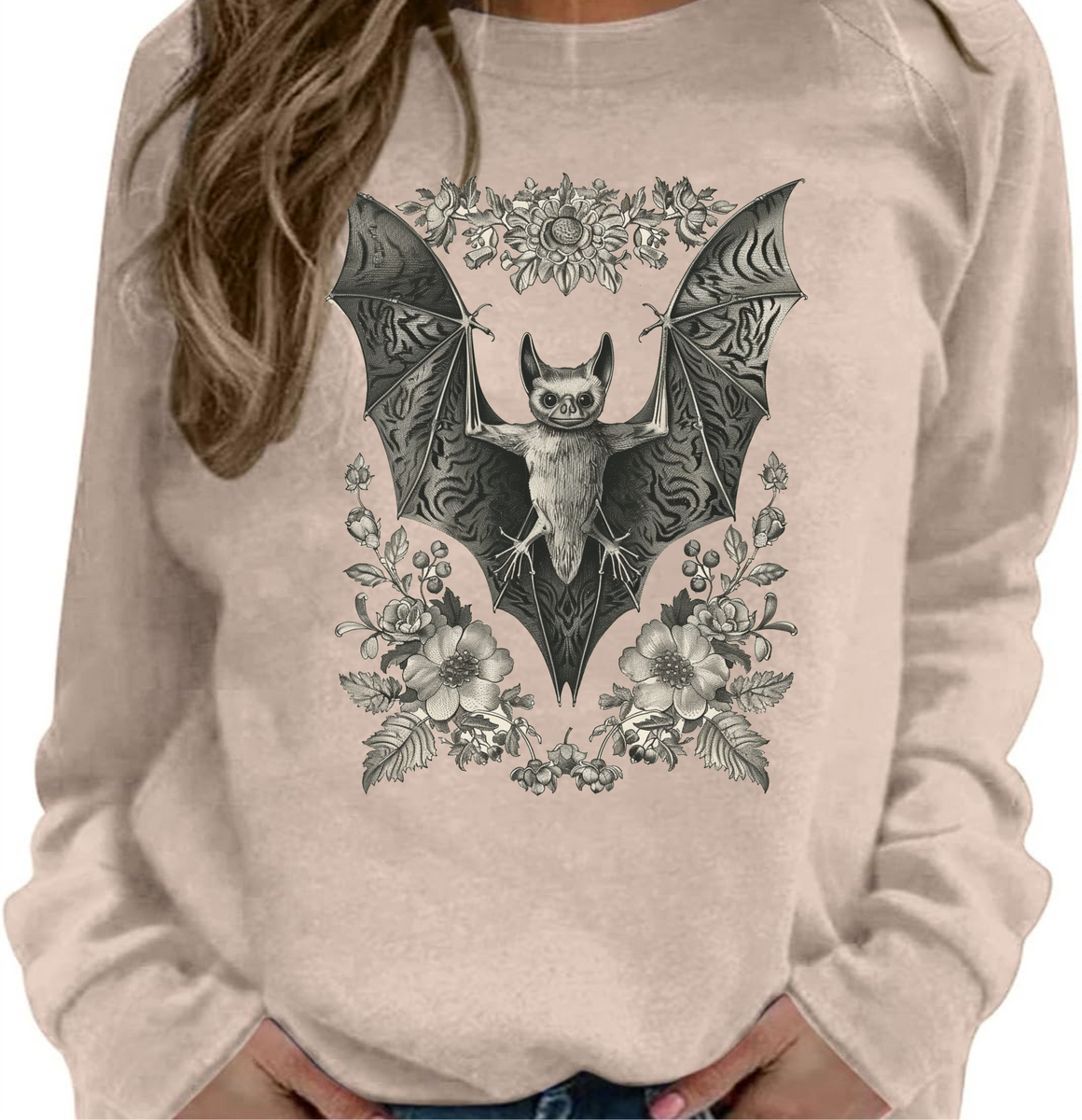 Floral Bat - DTF Transfer – Crafty Bucks