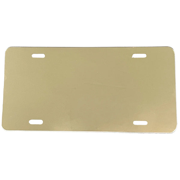 Aluminum Polished Gold - License Plate Blanks – Crafty Bucks