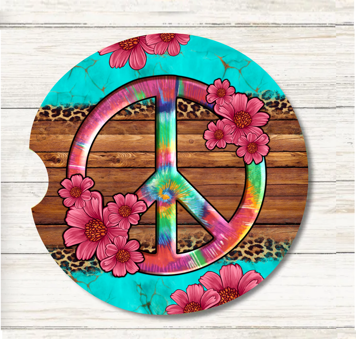 Peace Sign - Car Coaster Transfer – Crafty Bucks