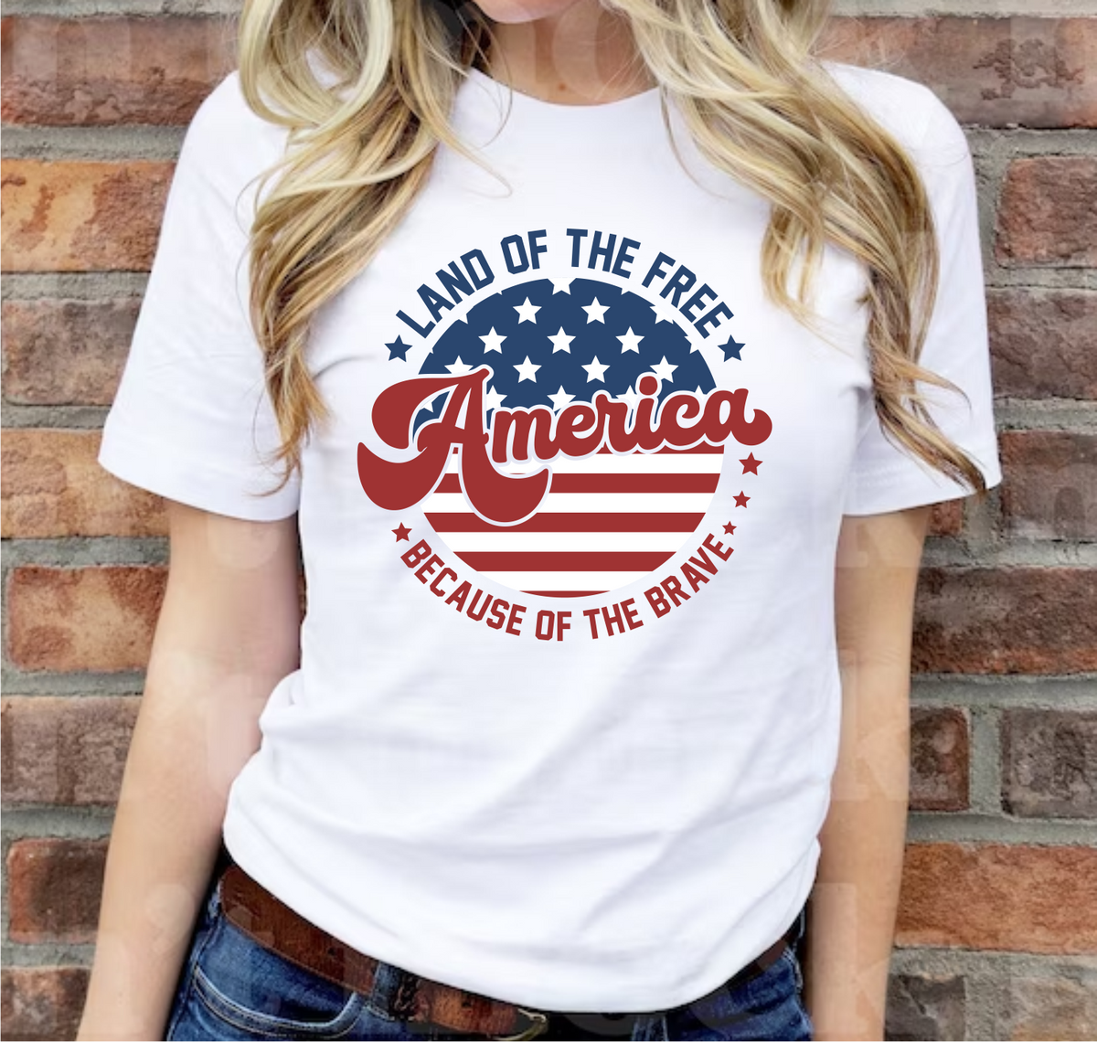 Land Of The Free Because Of The Brave - DTF Transfer – Crafty Bucks