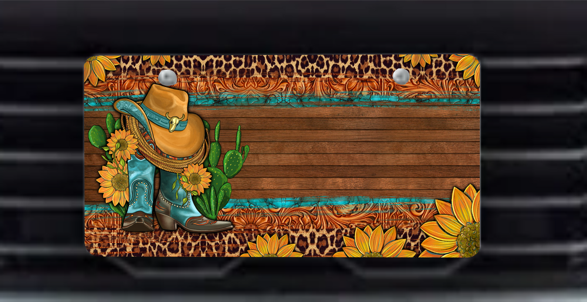 Country Cowgirl - Pre-Printed License Plates - License Plates – Crafty ...