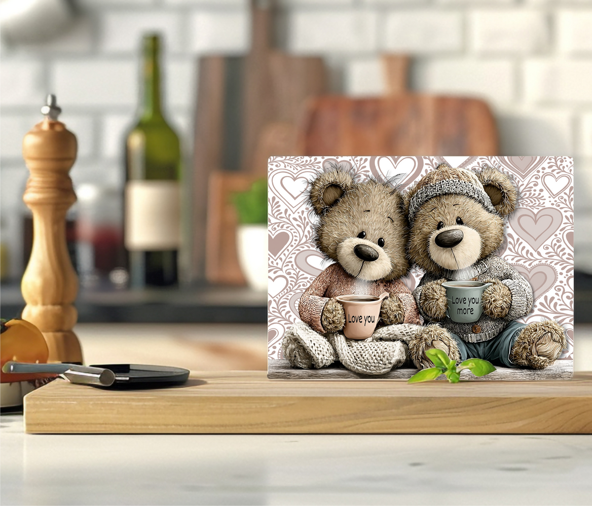 Love You More Teddy Bears - Cutting Board - Sublimation Transfer ...
