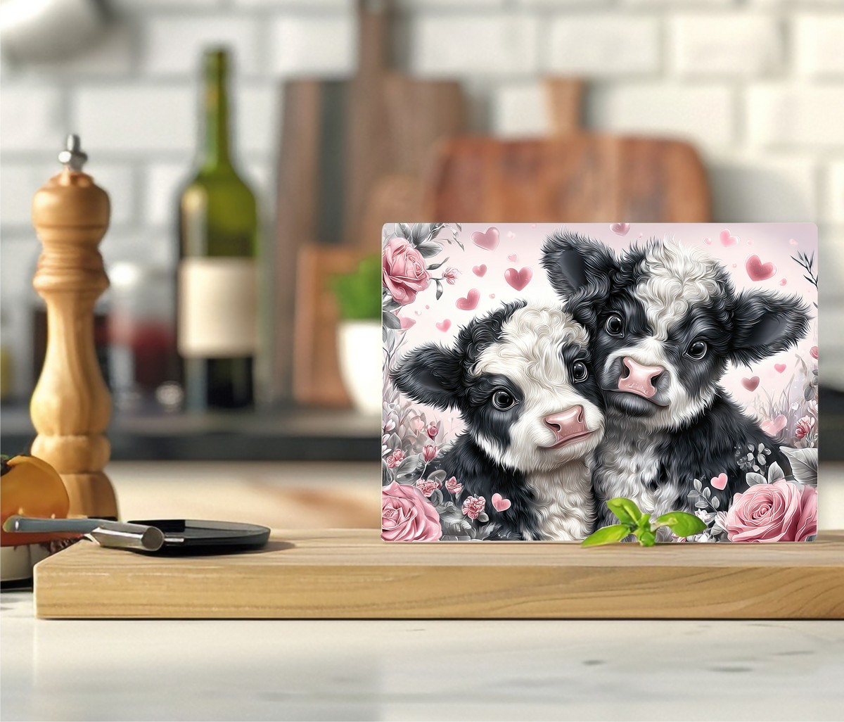 Valentine's Cow - Cutting Board - Sublimation Transfer – Crafty Bucks