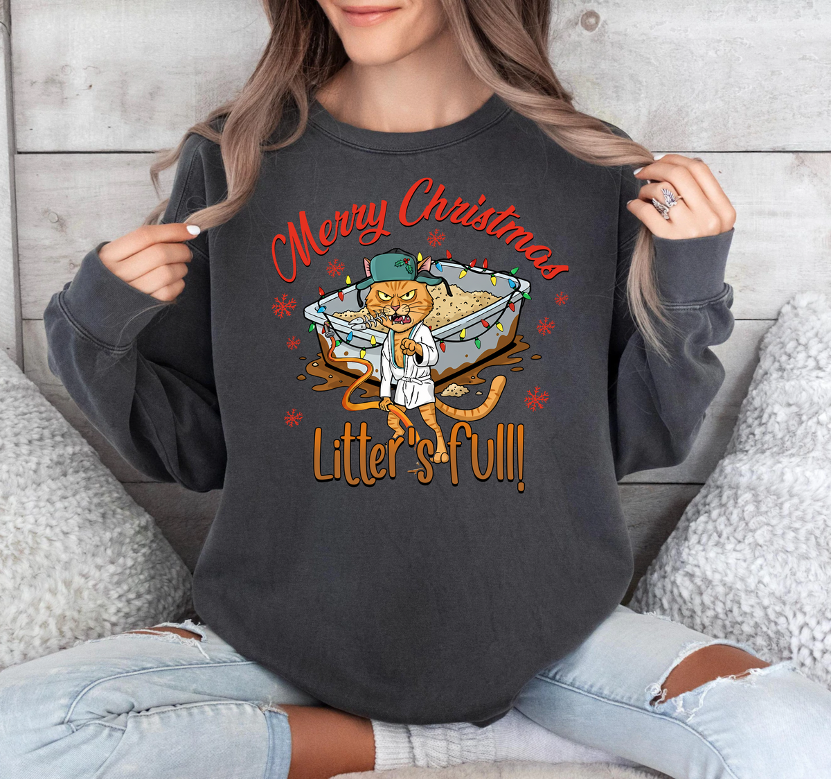Merry Christmas Litter's Full - DTF Transfer – Crafty Bucks