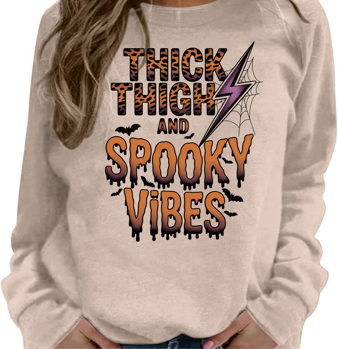 Thick Thighs & Spooky Vibes - Sublimation Transfer – Crafty Bucks
