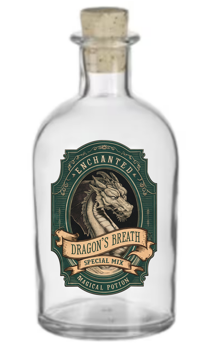 Dragon's Breath - Label - UV DTF Decal – Crafty Bucks