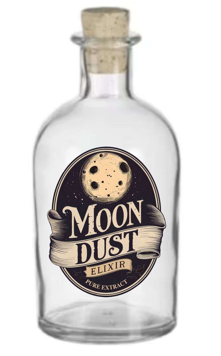 Moon Dust Elixir - Label - UV DTF Decal – Crafty Bucks