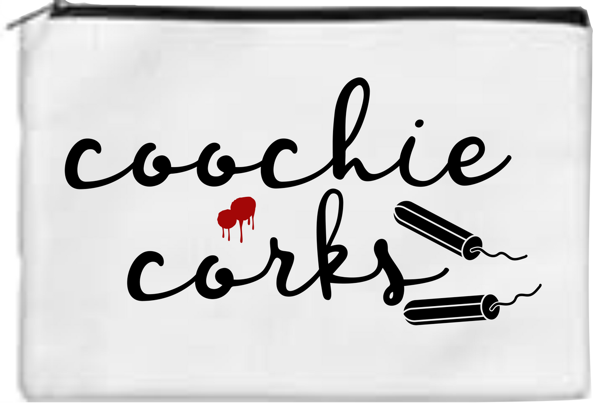 Coochie Corks - Toiletry/Makeup Bag - Sublimation Transfer – Crafty Bucks