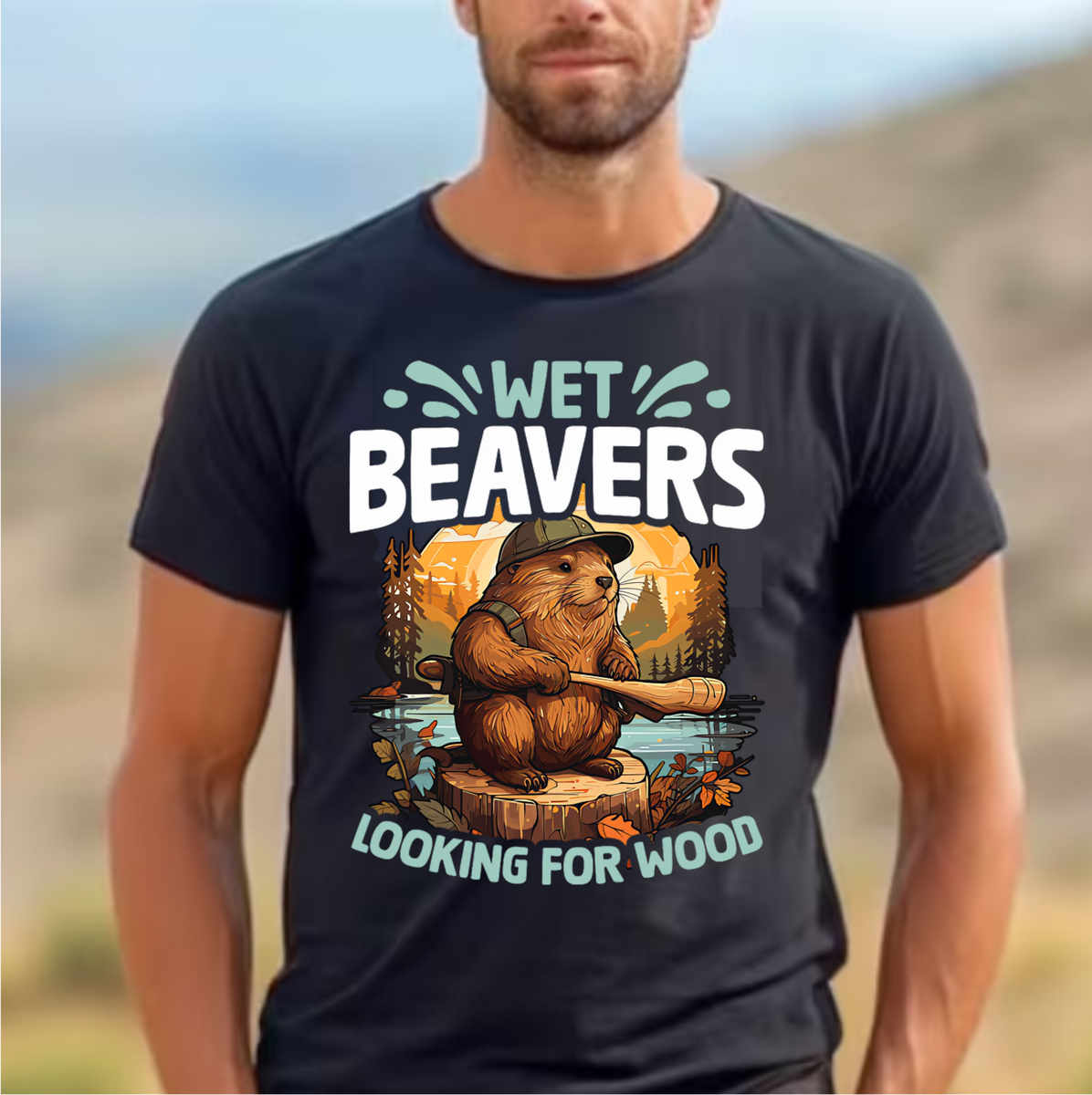 Wet Beavers Looking For Wood - DTF Transfer – Crafty Bucks