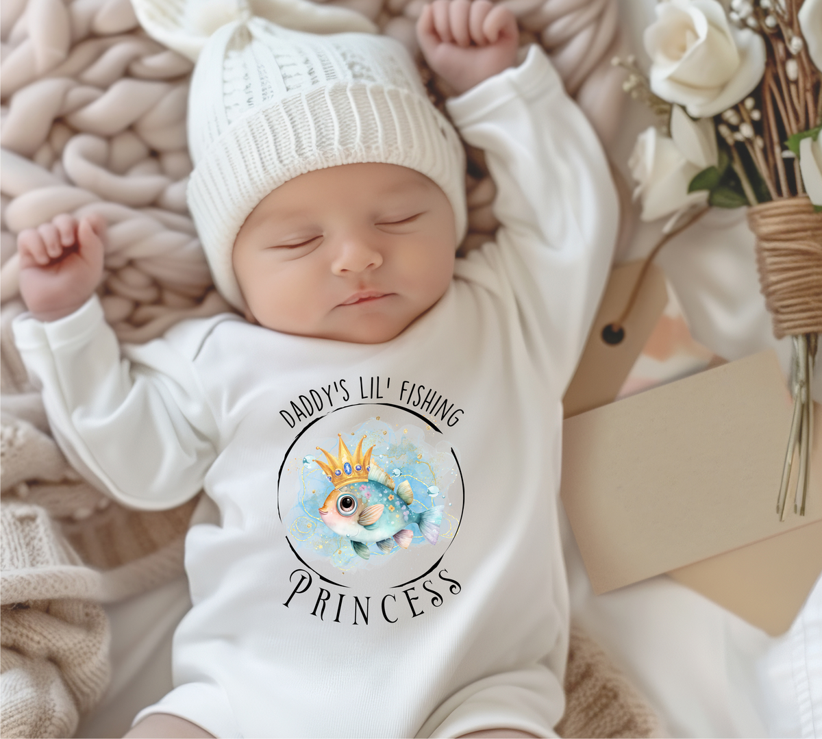 Daddy's Lil' Fishing Princess - DTF Transfer – Crafty Bucks