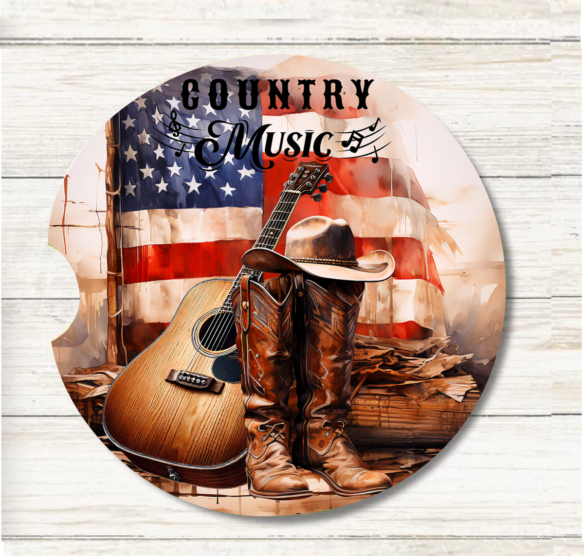 Country Music - Car Coaster & Keychain Transfer – Crafty Bucks