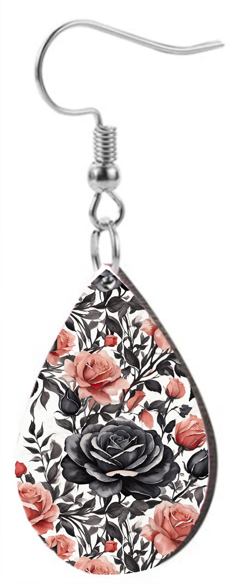 Black Roses - Teardrop Template Transfer – Crafty Bucks