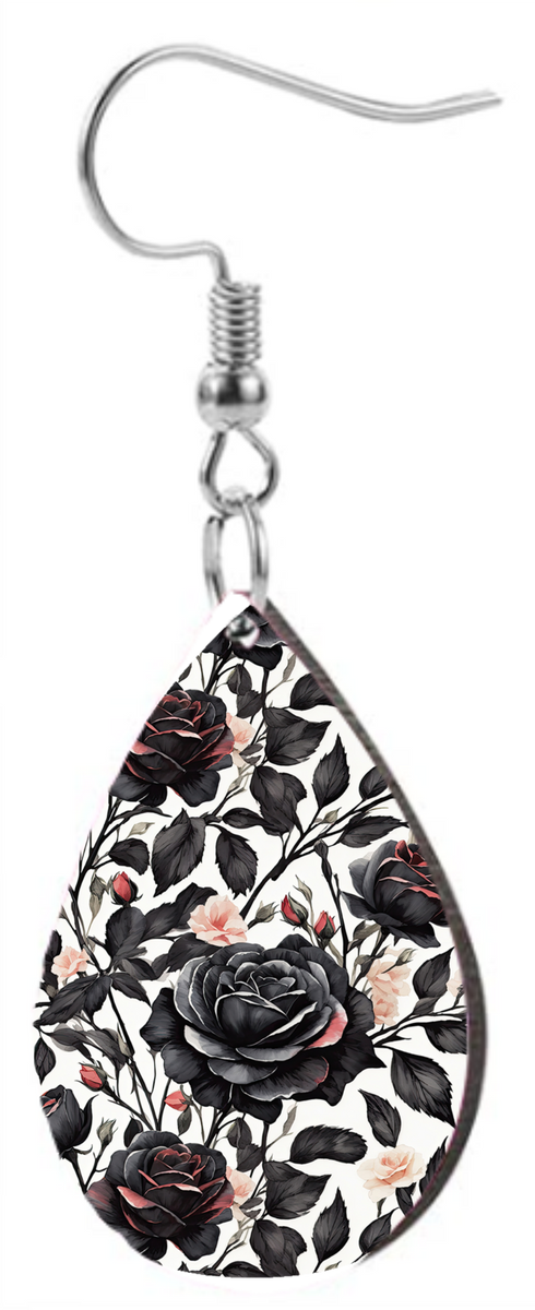 Black Roses - Teardrop Template Transfer – Crafty Bucks