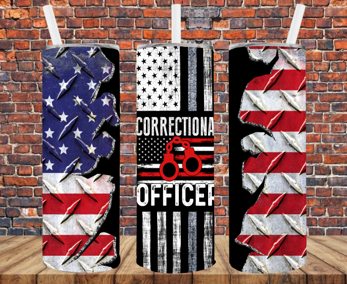 Correctional Officer - Tumbler Wrap - Sublimation Transfers – Crafty Bucks