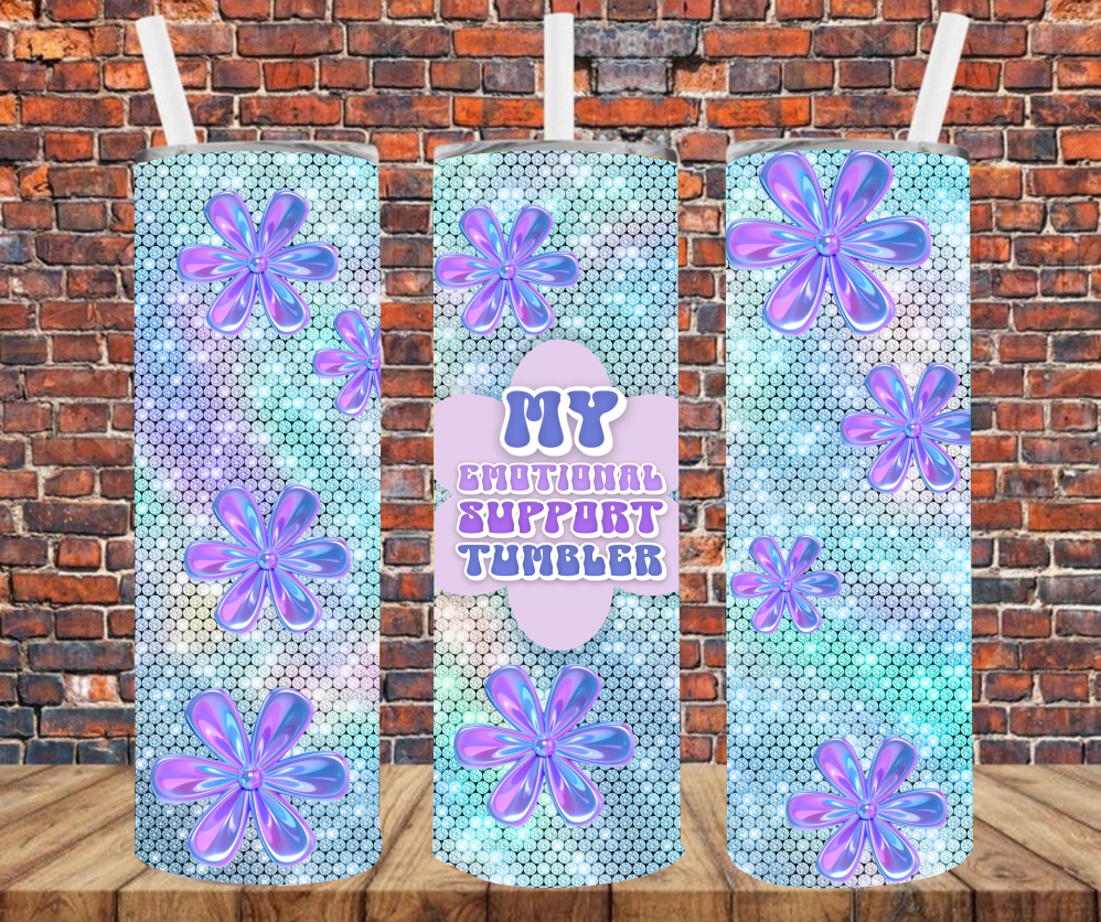 My Emotional Support Tumbler - Tumbler Wrap - Sublimation Transfers ...