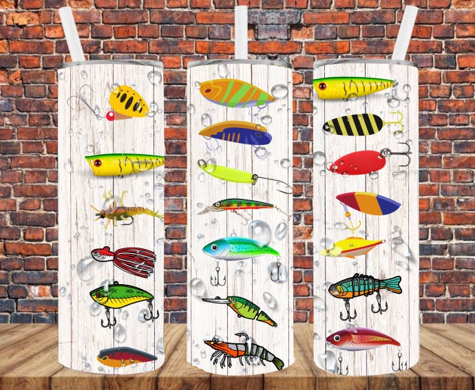 Fishing Lures - Tumbler Wrap - Sublimation Transfers – Crafty Bucks