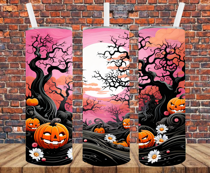 Spooky Trees - Tumbler Wrap - Sublimation Transfers – Crafty Bucks