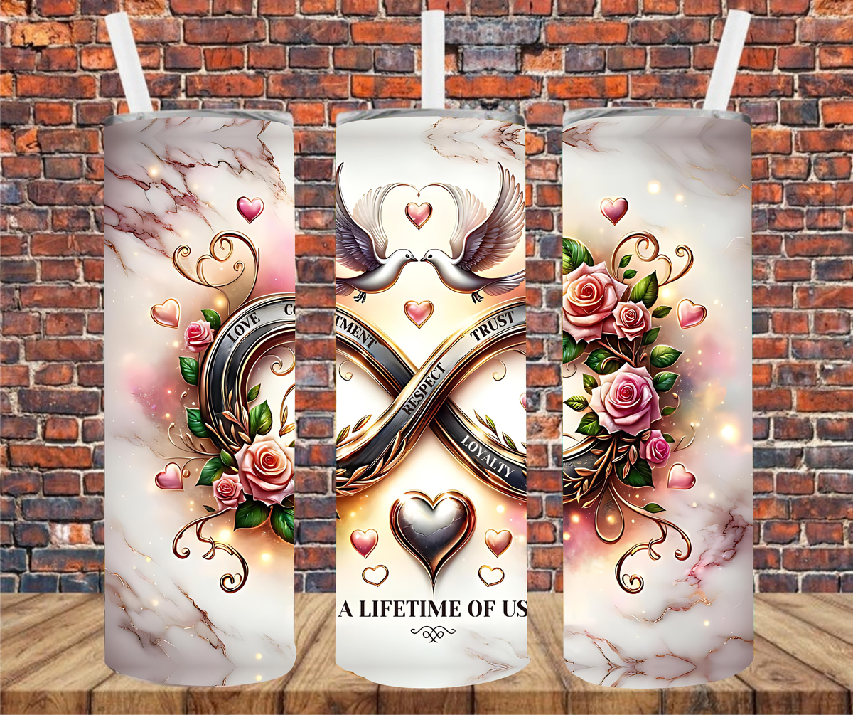Infinity, A Lifetime Of Us - Tumbler Wrap - Sublimation Transfer ...