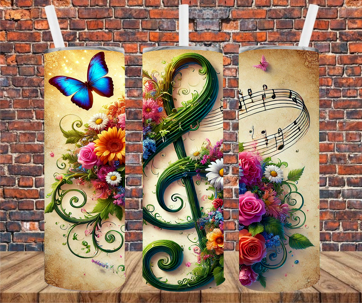 Musical Note - Tumbler Wrap - Sublimation Transfer – Crafty Bucks