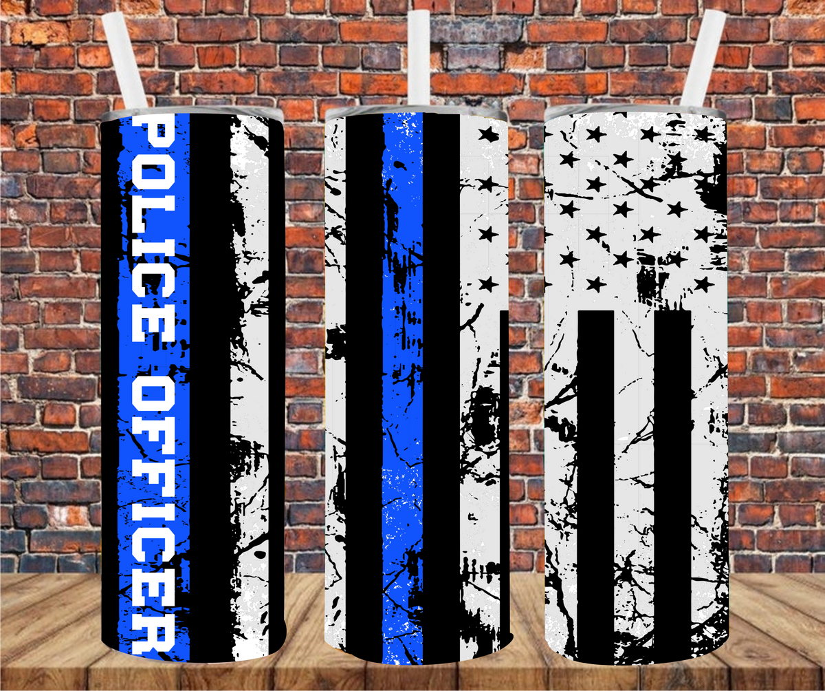 Police Officer - Tumbler Wrap Sublimation Transfers – Crafty Bucks