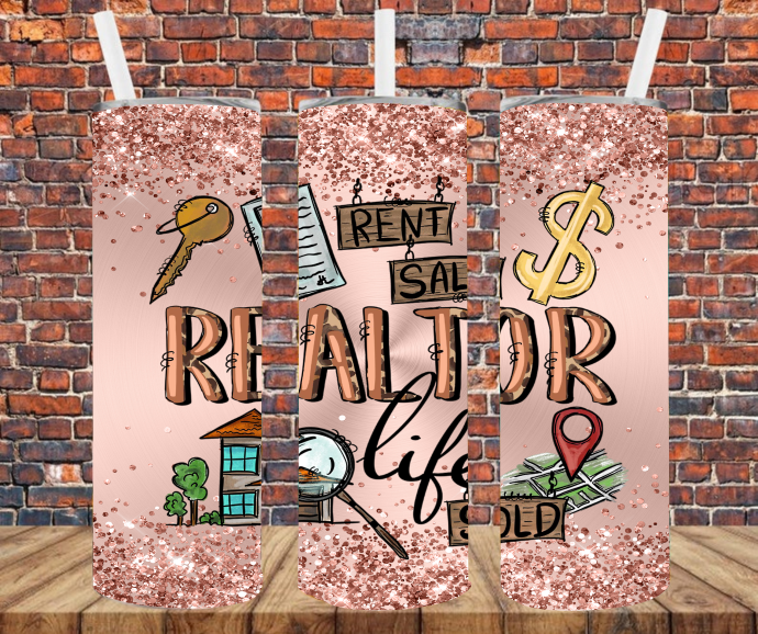 Realtor Life - Tumbler Wrap - Sublimation Transfers – Crafty Bucks