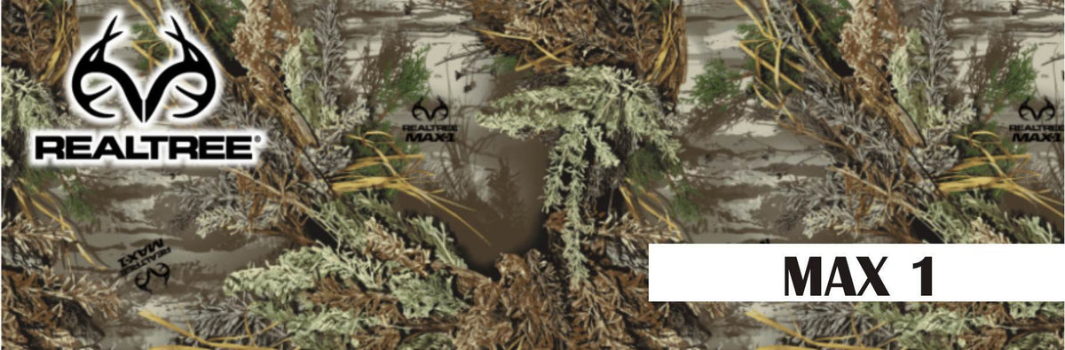 Genuine, Licensed RealTree - MAX 1 - Camouflage - Printed Pattern Viny ...