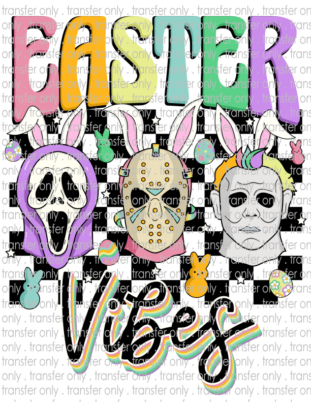 Easter Vibes Horror Peeps - Waterslide, Sublimation Transfers – Crafty ...