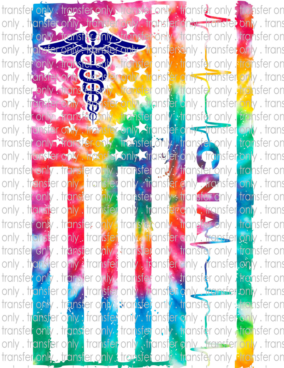 CNA Flag Tie Dye - Waterslide, Sublimation Transfers – Crafty Bucks