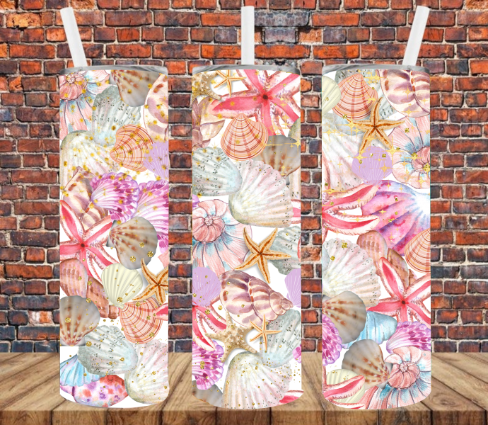 Sea Shells - Tumbler Wrap Sublimation Transfers – Crafty Bucks