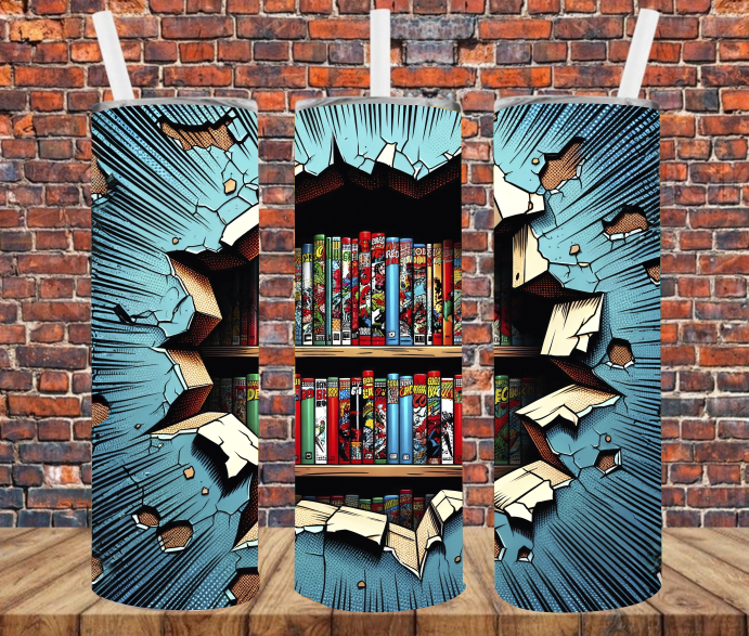 Comic Books Busting Out - Tumbler Wrap - Sublimation Transfers – Crafty ...