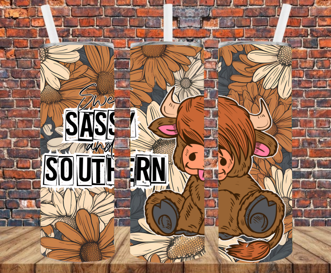 Sweet Sassy & Southern - Tumbler Wrap - Sublimation Transfers – Crafty ...
